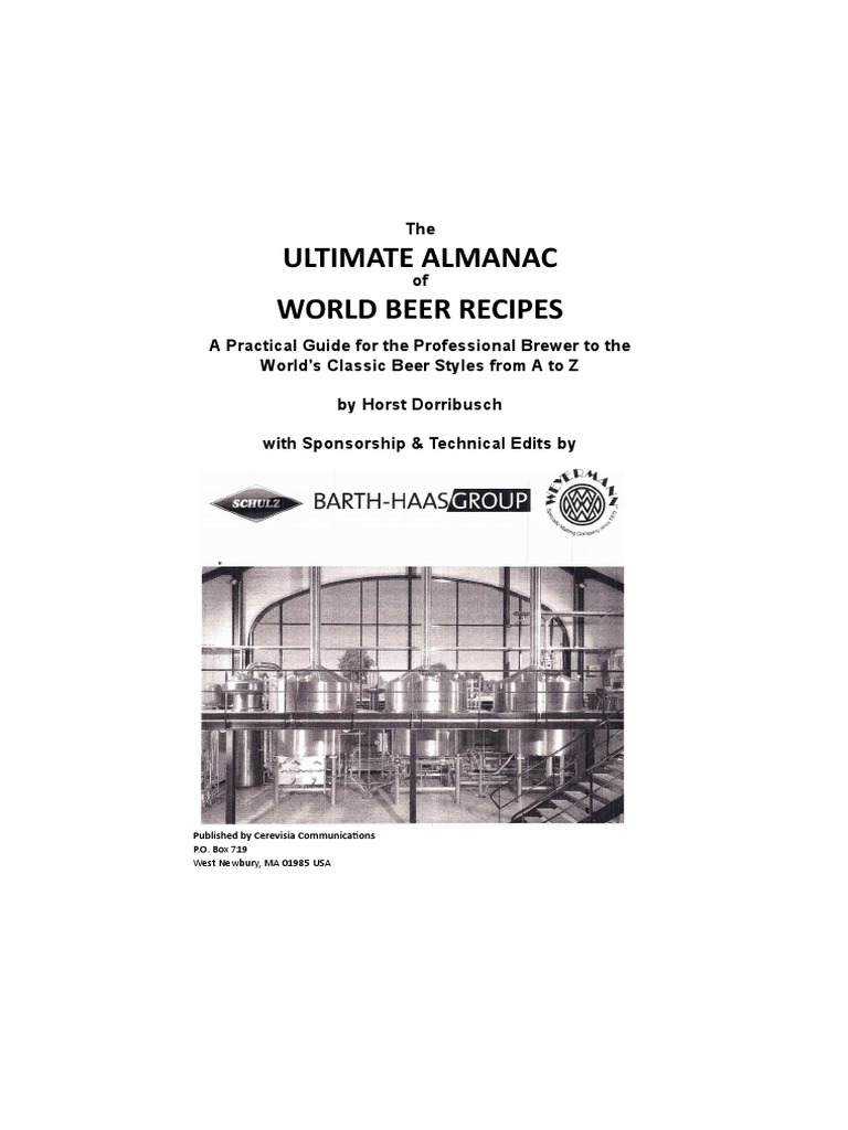 The Ultimate Almanac of World Beer Recipes | PDF | Brewing | Malt