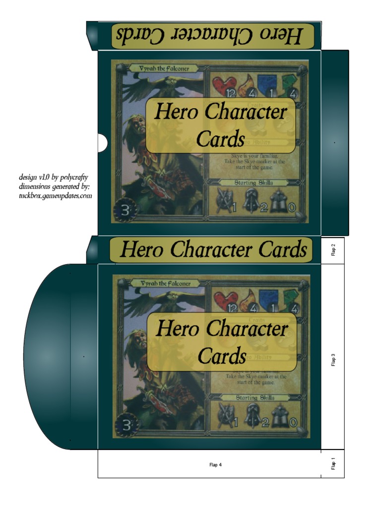 All Descent Card Tuckboxes | PDF | Tabletop Games | Gaming