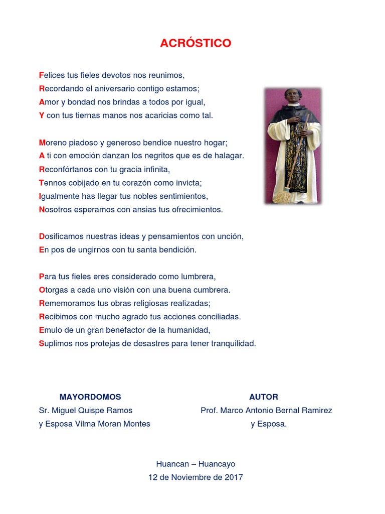 Acrostico A3 | PDF
