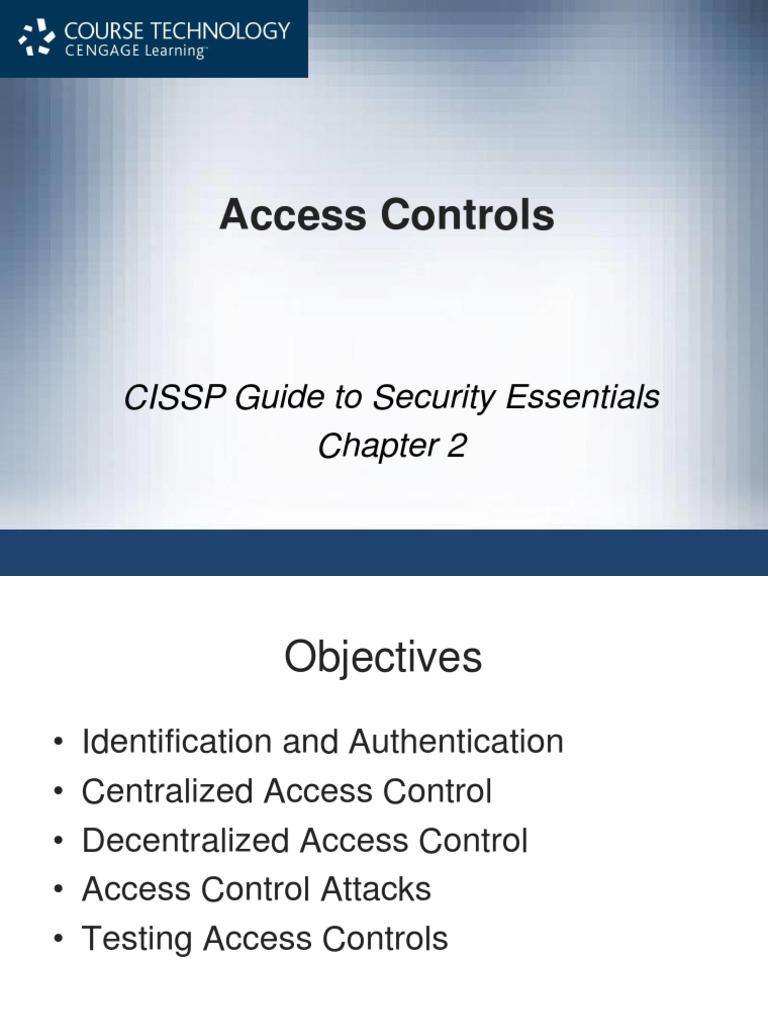 Access Controls: CISSP Guide To Security Essentials | PDF | Password ...