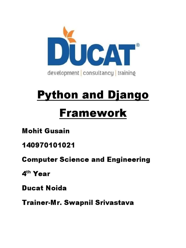 Python and Django | Download Free PDF | Python (Programming Language ...