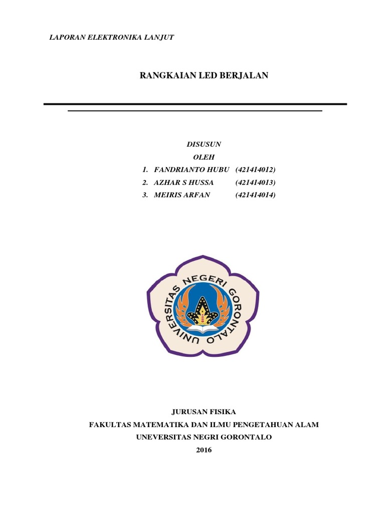 Rangkaian LED Berjalan Sederhana | PDF