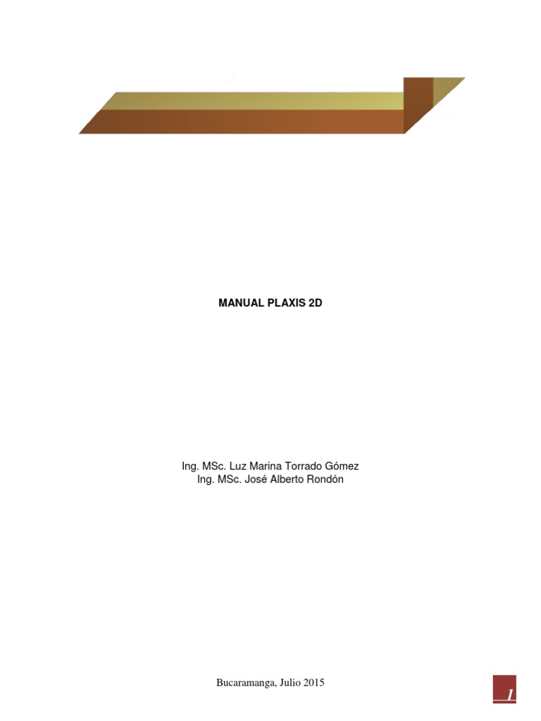 Manual Plaxis 2d | PDF