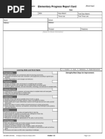 Montessori Kindergarten Progress Report | PDF | Vowel | Word