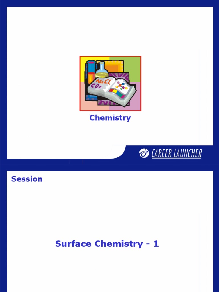 Surface Chemistry and Catalysis Overview | PDF | Adsorption | Catalysis