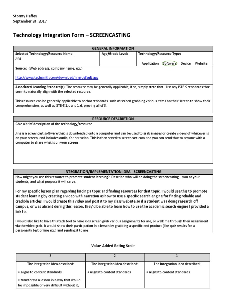 Jing Screencasting for Student Learning | PDF | Websites | Communication