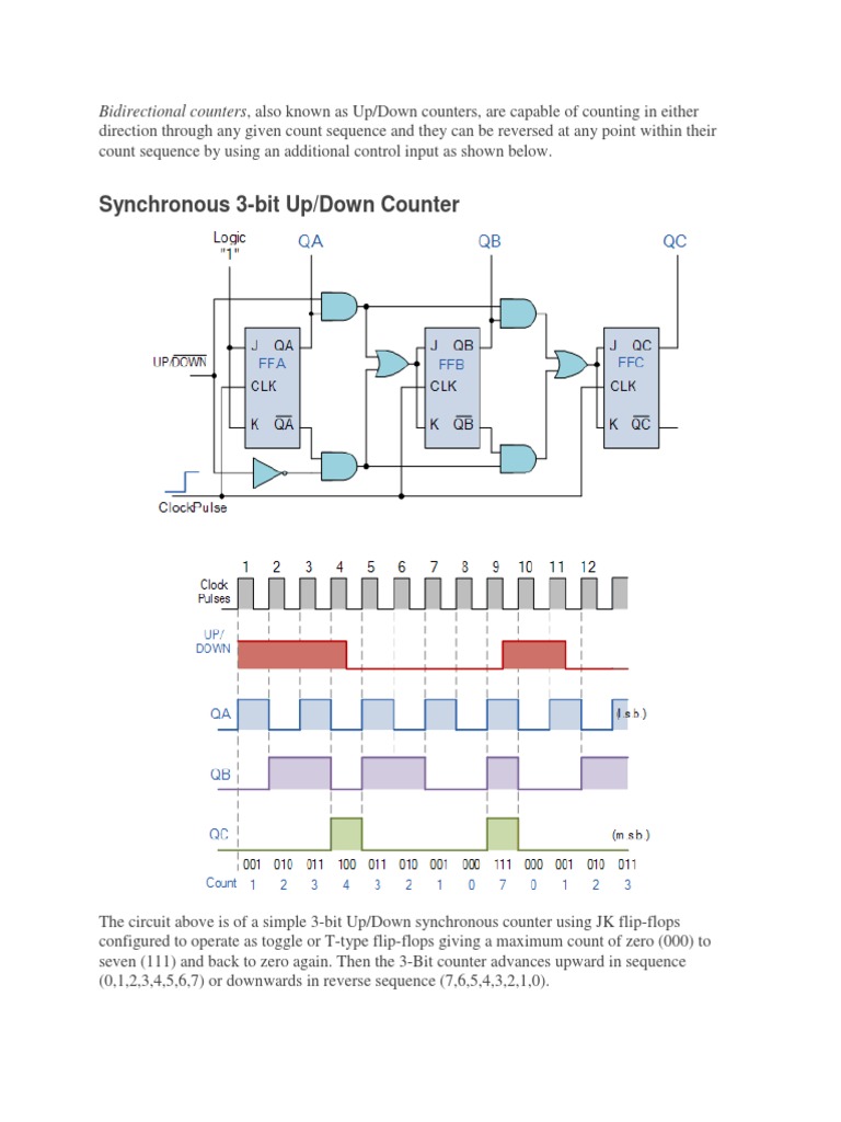 Bidirectional Counters | PDF