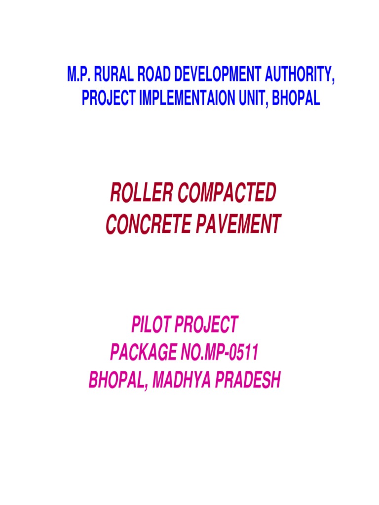 Roller Compacted Concrete | PDF | Road Surface | Concrete