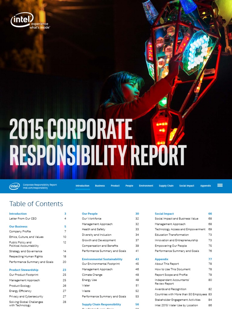 CSR 2015 Full Report | PDF | Corporate Social Responsibility | Intel