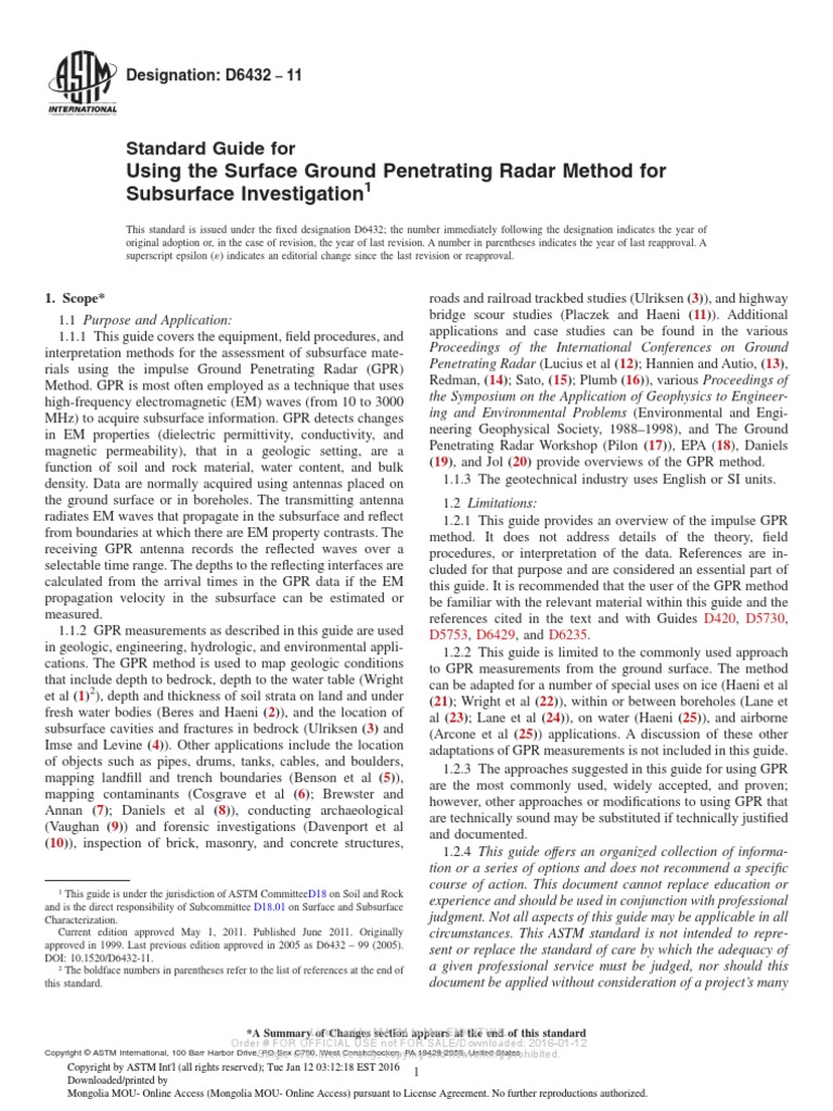 Astm D-6432 | PDF | Dielectric | Antenna (Radio)