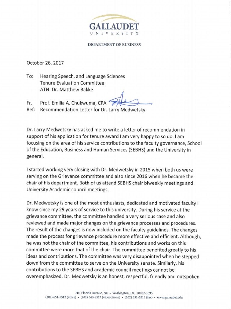Emilia Chukwuma Letter of Support | PDF