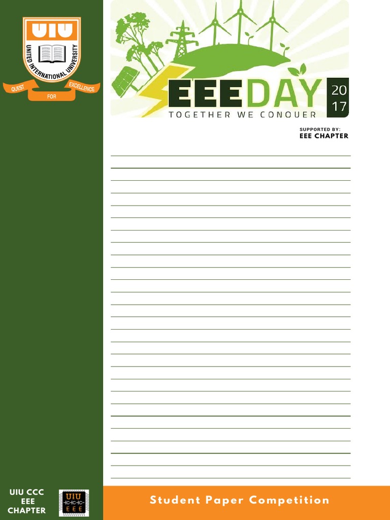 Student Paper Competition: Eee Chapter | PDF | Art | Science & Mathematics