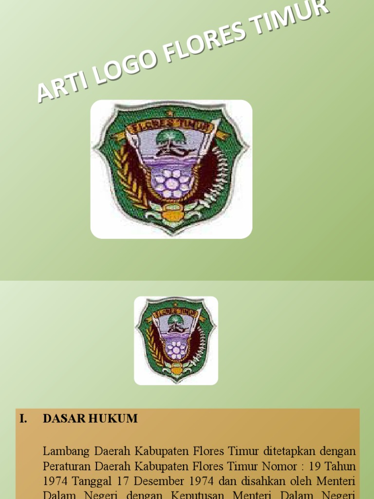 Arti Lambang Kabupaten Flotim | PDF