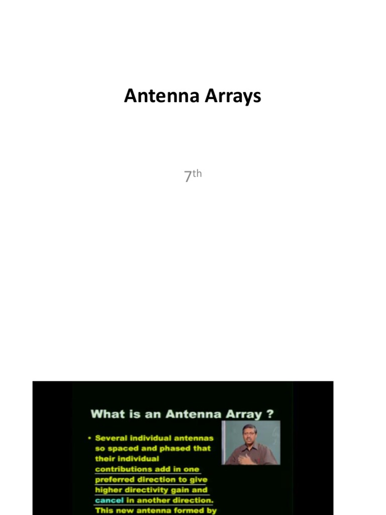 Antenna Arrays Chapter No 5 | PDF | Antenna (Radio) | Array Data Structure