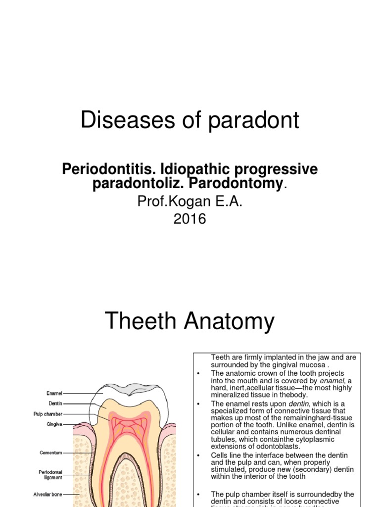 Diseases of Paradont | PDF | Human Tooth | Herpes Simplex