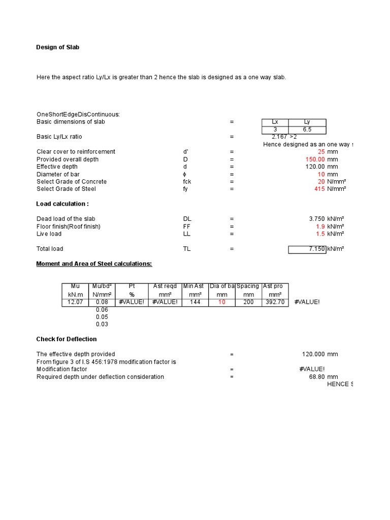 Slab Design | PDF | Economic Sectors | Composite Material