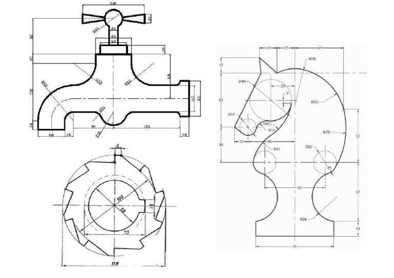 Dibujos Sencillos En Autocad Para Practicar
