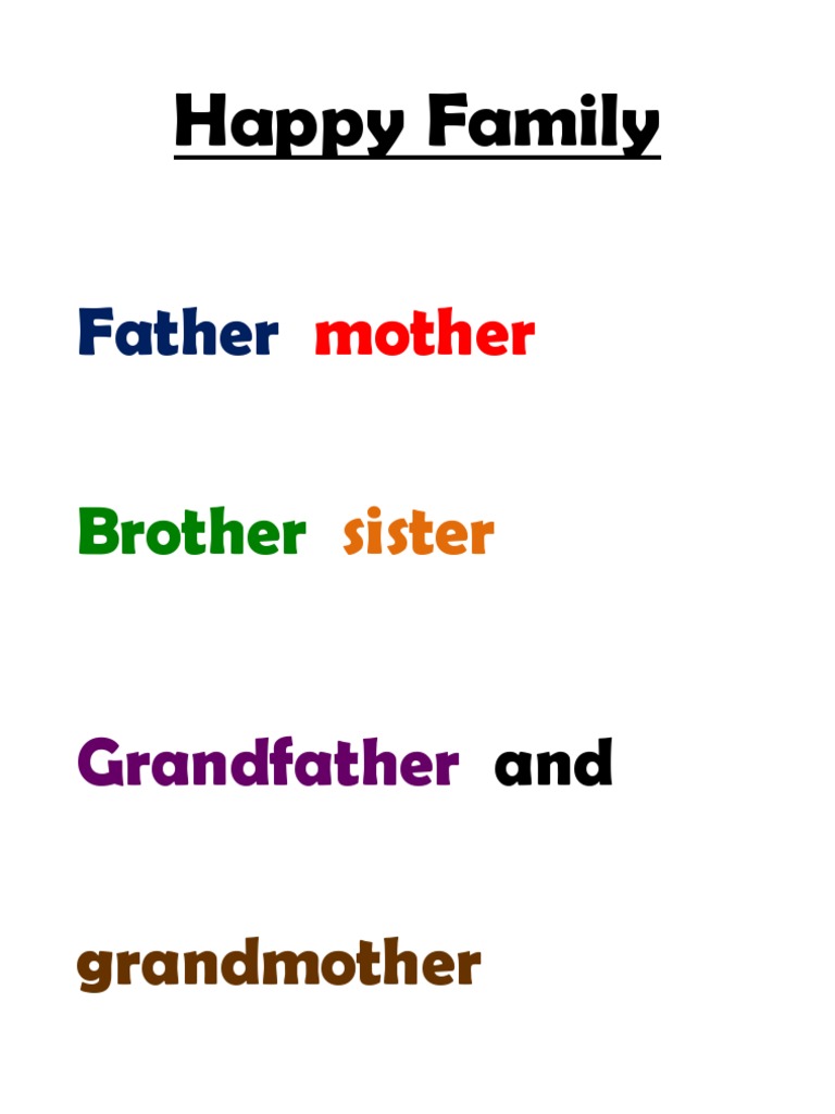 Happy Family Living Together | PDF