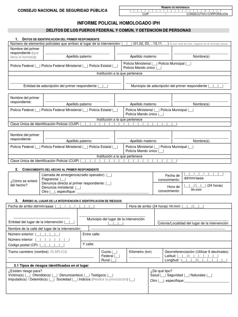 IPH 2018 Delitos | Policía | Derecho penal