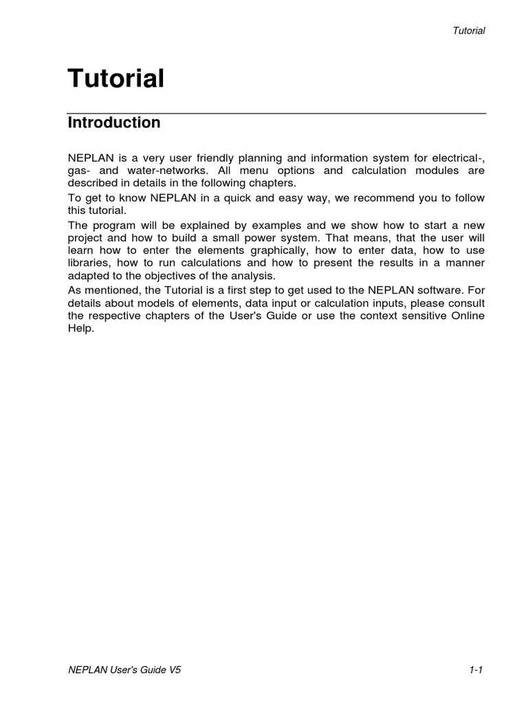 Tutorial Neplan | PDF | Menu (Computing) | Transformer