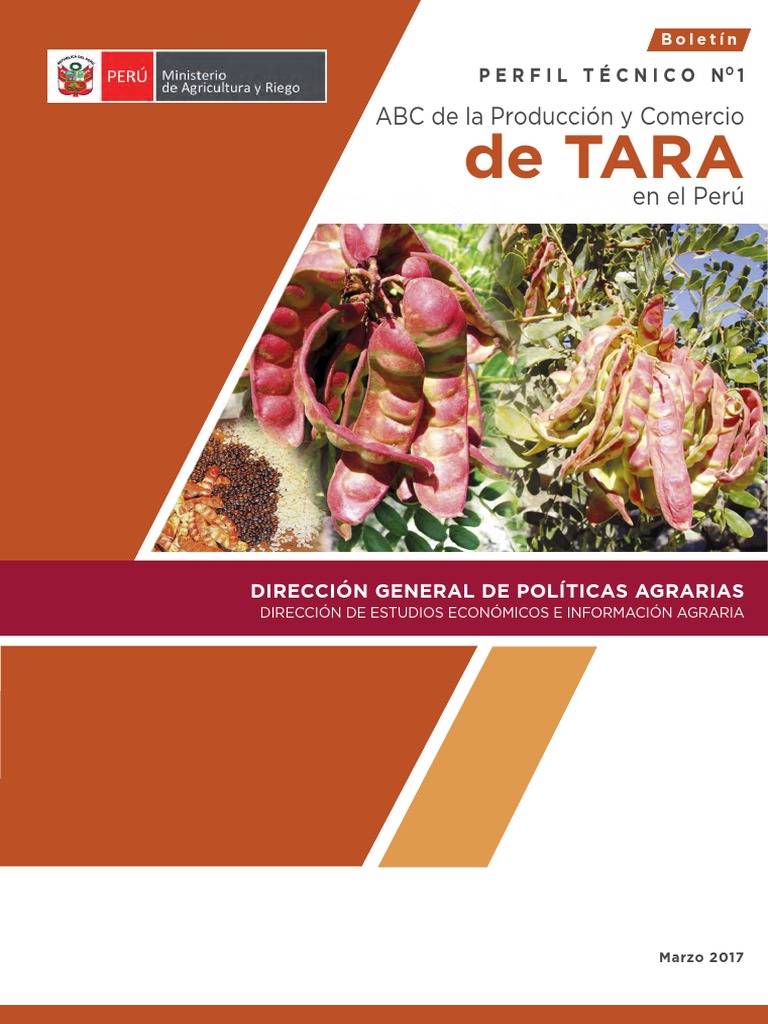 Produccion Comercio Tara - Peru PDF | PDF | Perú | Los bosques