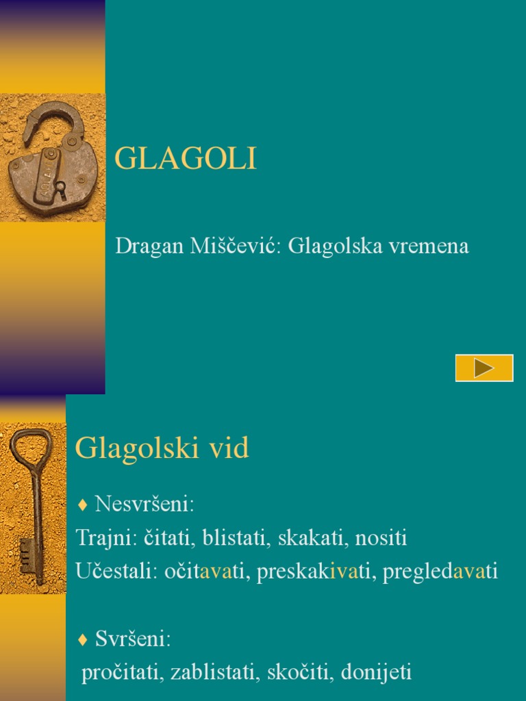Glagoli - Prezentacija 2 | PDF