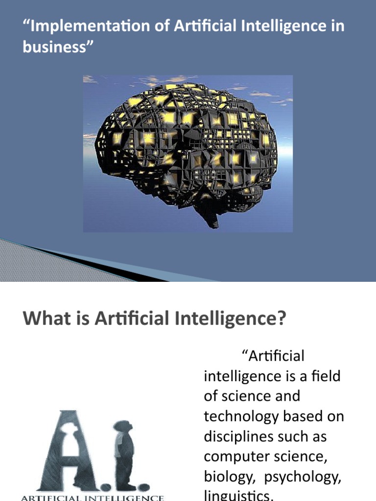 Implementation of Artificial Intelligence in Business | PDF ...
