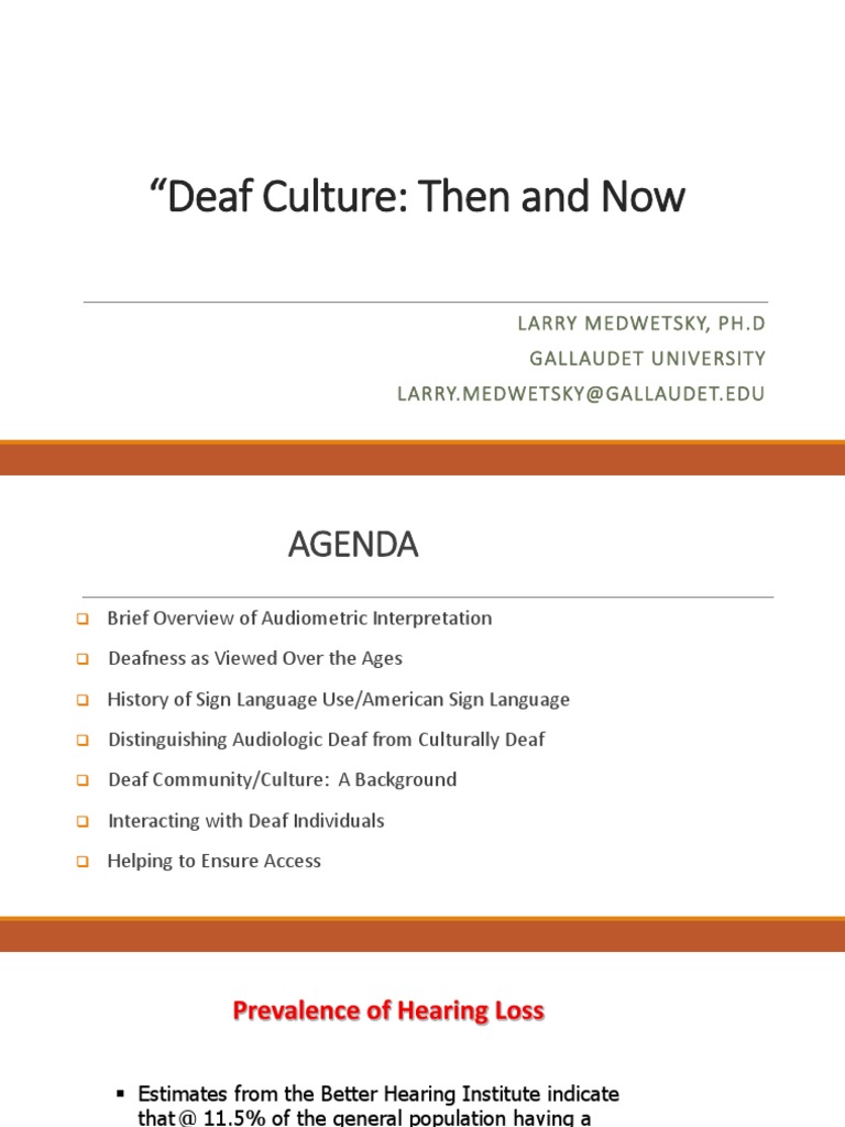 Greenspring Deaf Culture Presentation | PDF | American Sign Language ...
