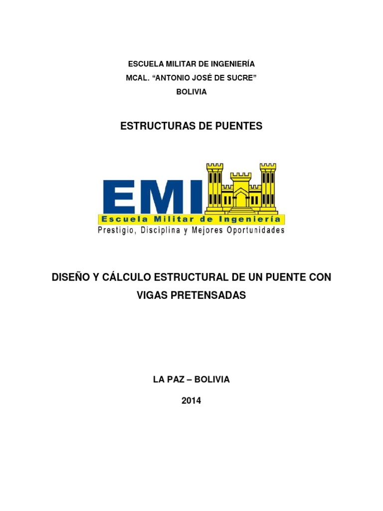 Calculo Y Diseno De Un Puente De Vigas Pretensadas Pdf Pdf Camión
