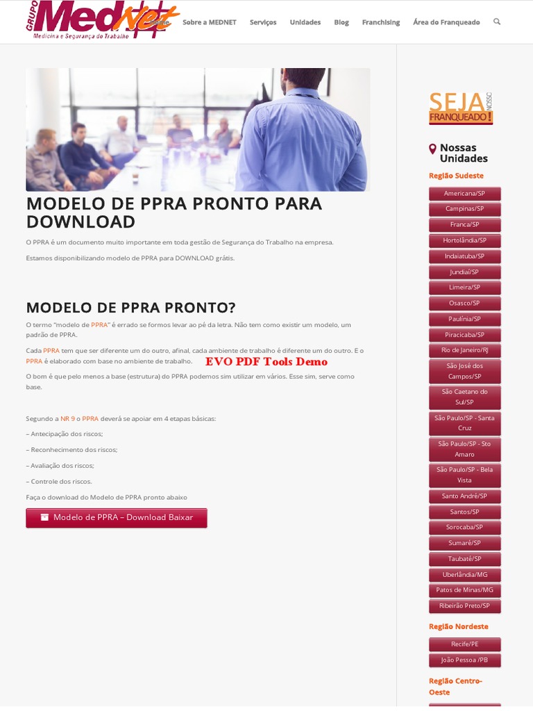 Modelo de Ppra Pronto para Download | Download grátis PDF | Business ...