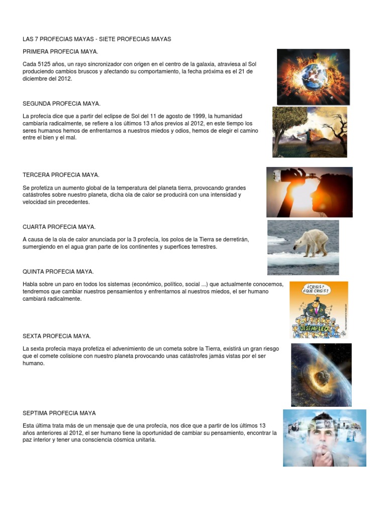 Las 7 Profecias Mayas | PDF