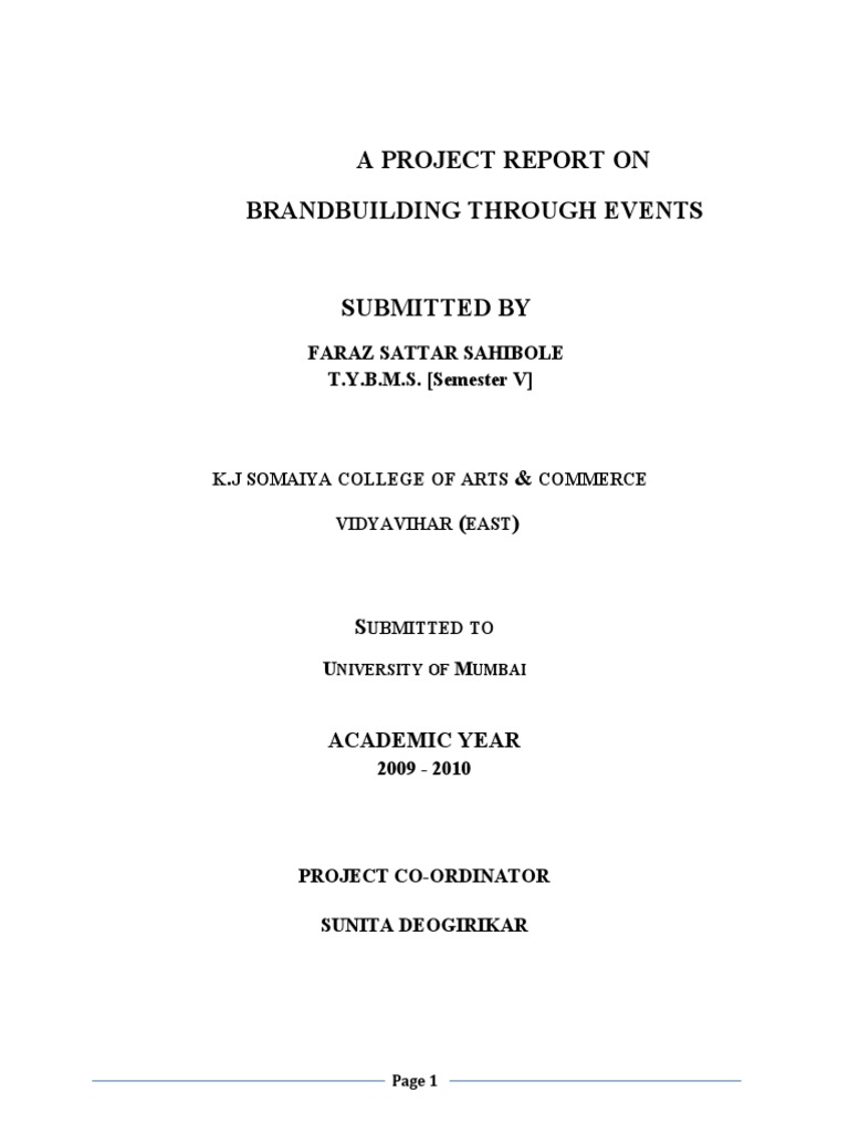 Brand Building Project | PDF | Brand | Marketing