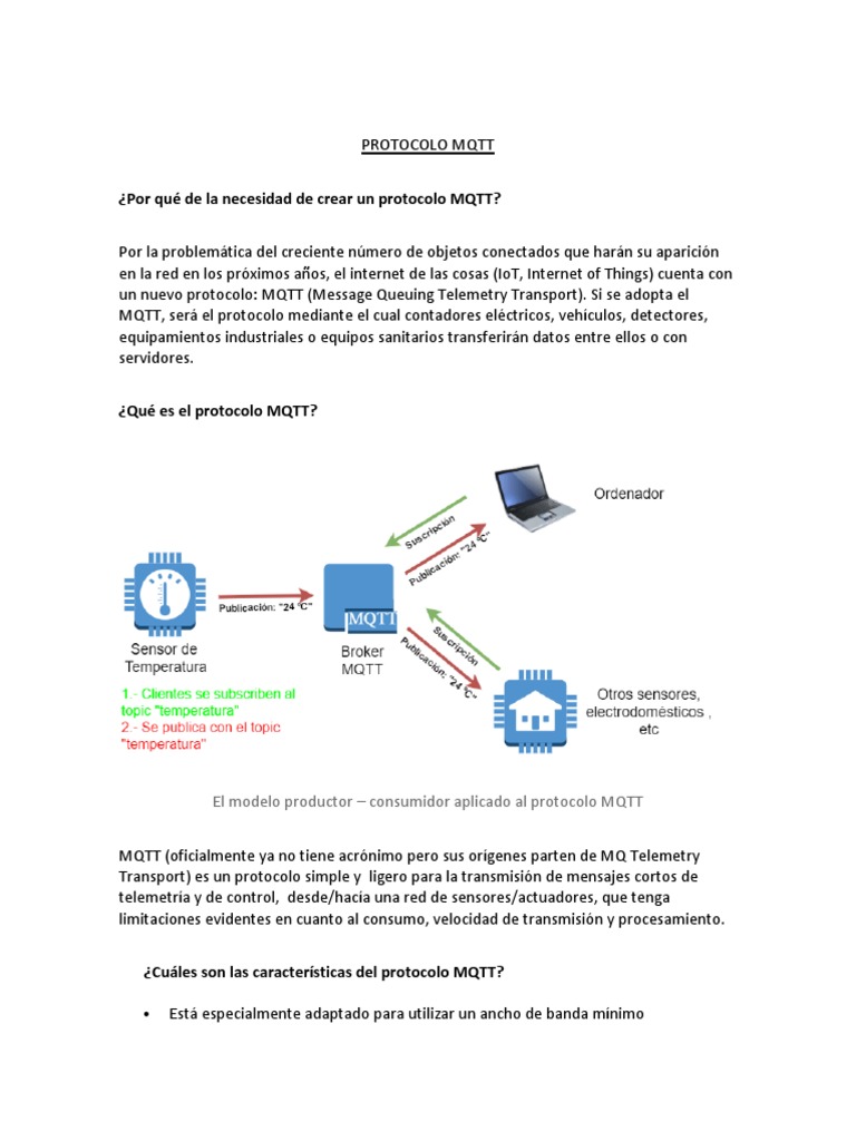 Protocolo MQTT | PDF | Calidad de servicio | Red de computadoras
