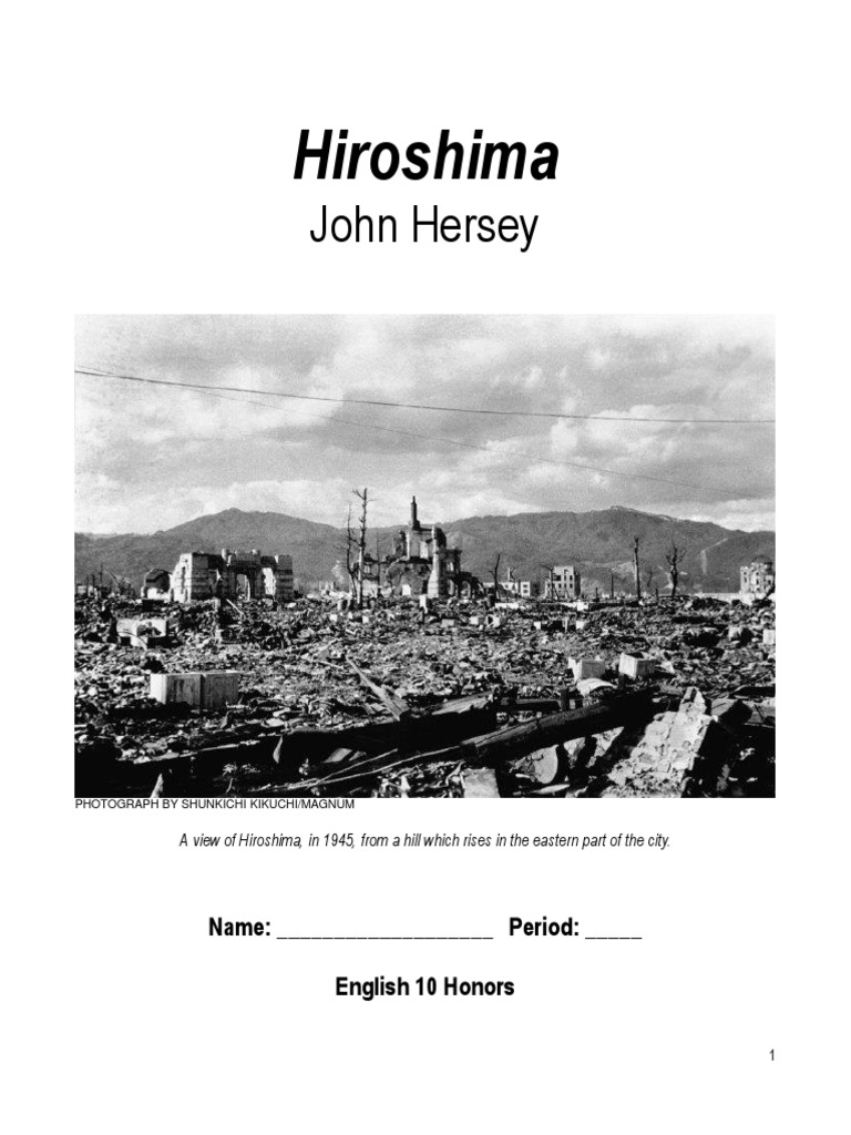 10h Air Hiroshima Reading Packet | PDF | Books