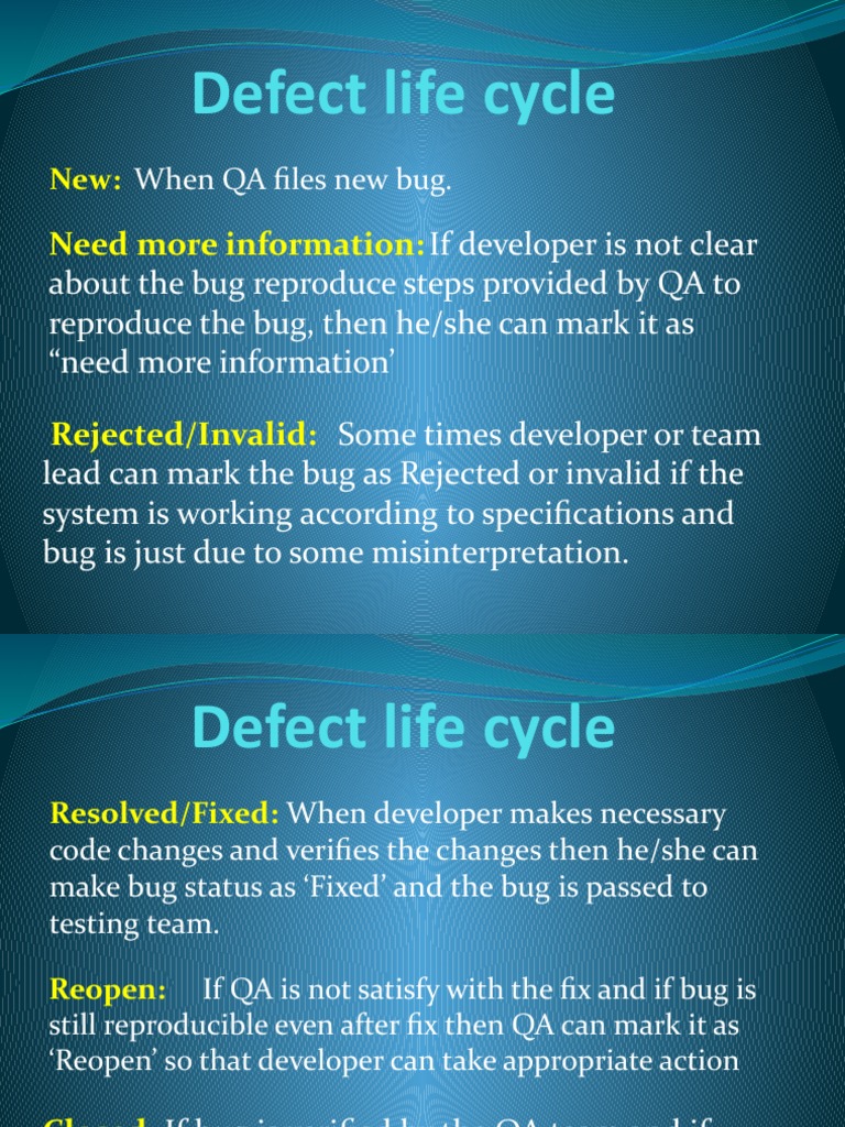 Desfect Life Cycle | PDF