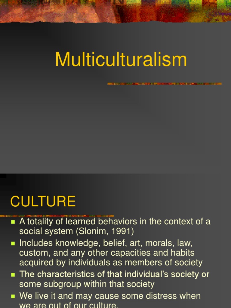 MULTICULTURALISM | PDF | Multiculturalism | Ethnic Groups