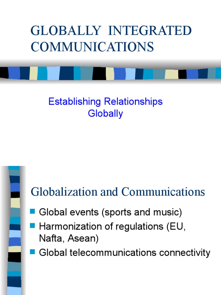 Globally Integrated Communications | PDF | Advertising | Marketing
