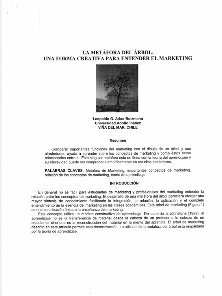 La Metafora Del Arbol | PDF