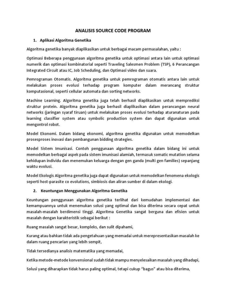 Analisis Source Code Program | PDF | Komputer