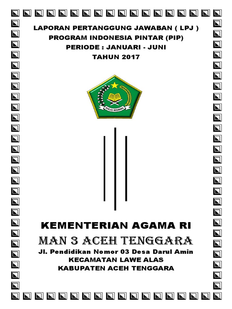 01 Contoh Cover SPJ Pip 20161 | PDF