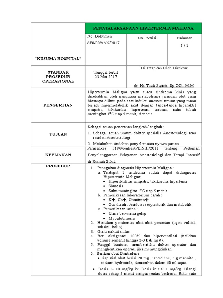 SPO Hipertermi | PDF