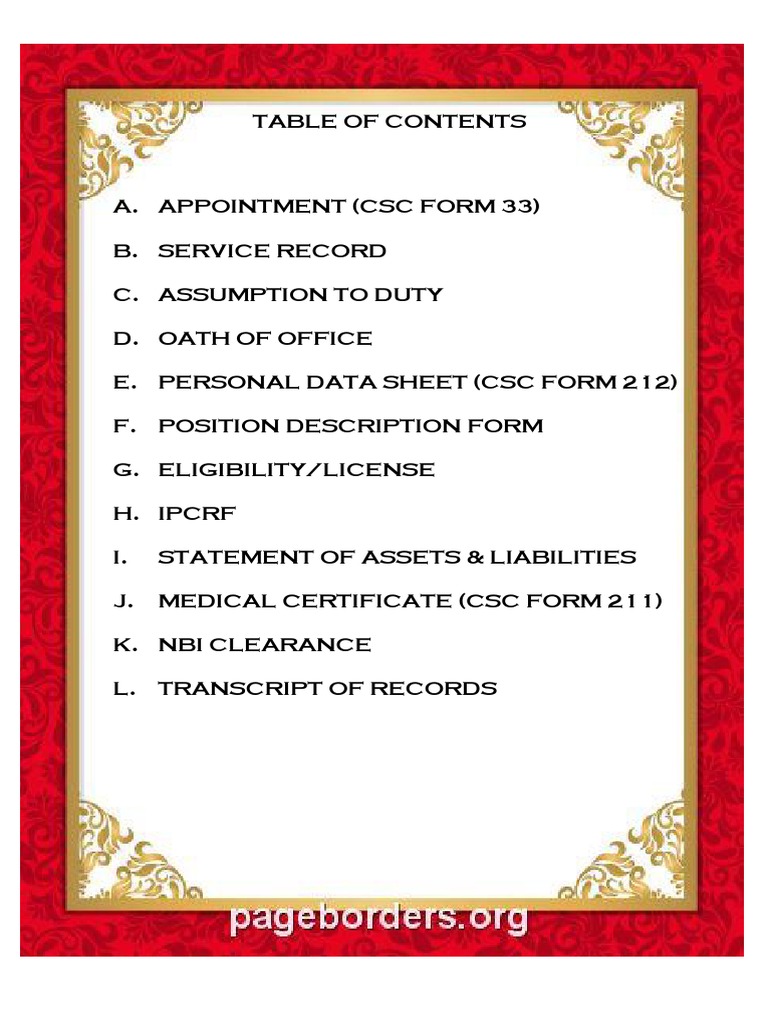 201 Files Tabbing | PDF