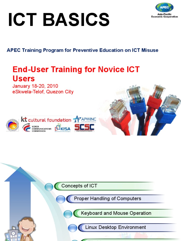 Ict Basics: End-User Training For Novice ICT Users | PDF | Information Technology | Window ...