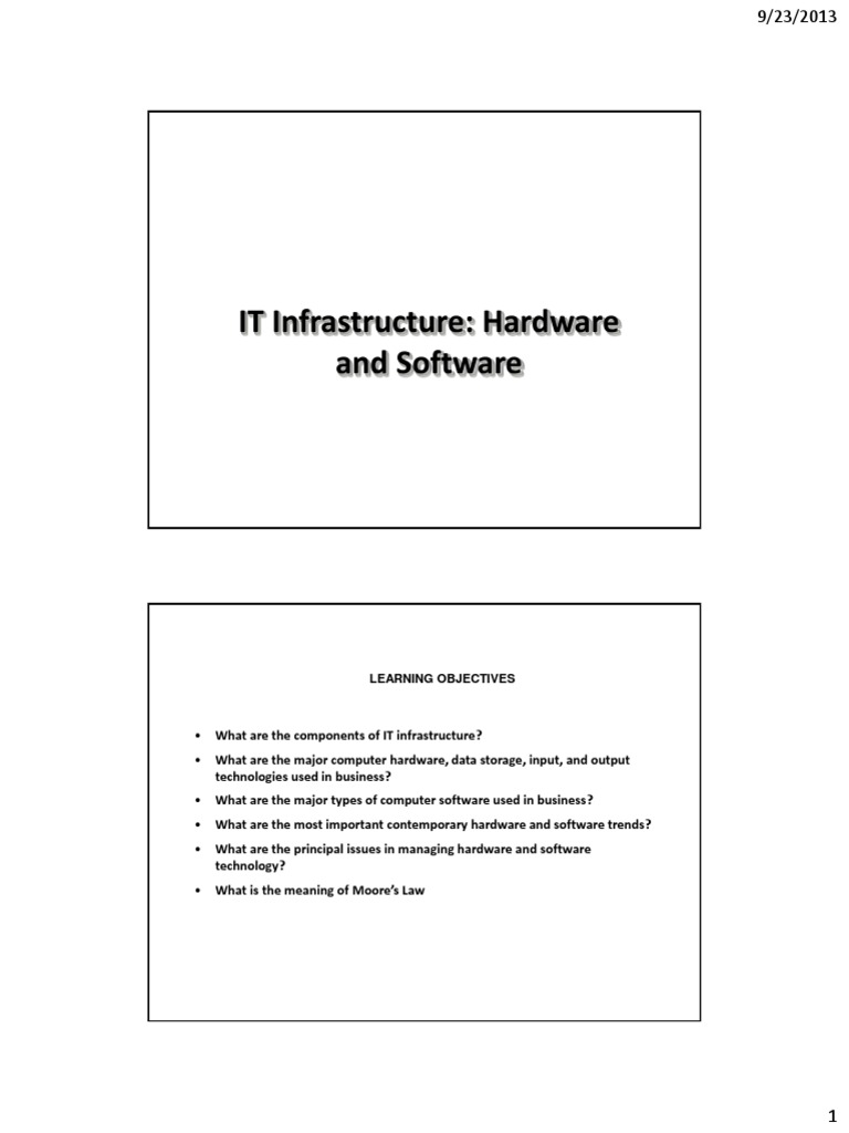 Infrastructure Hardware and Software Week 2 | PDF | Cloud Computing ...