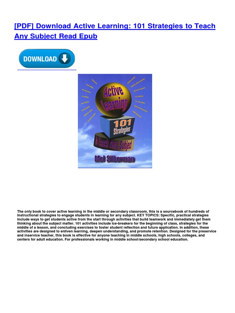 Active Learning 101 | PDF | Career & Growth