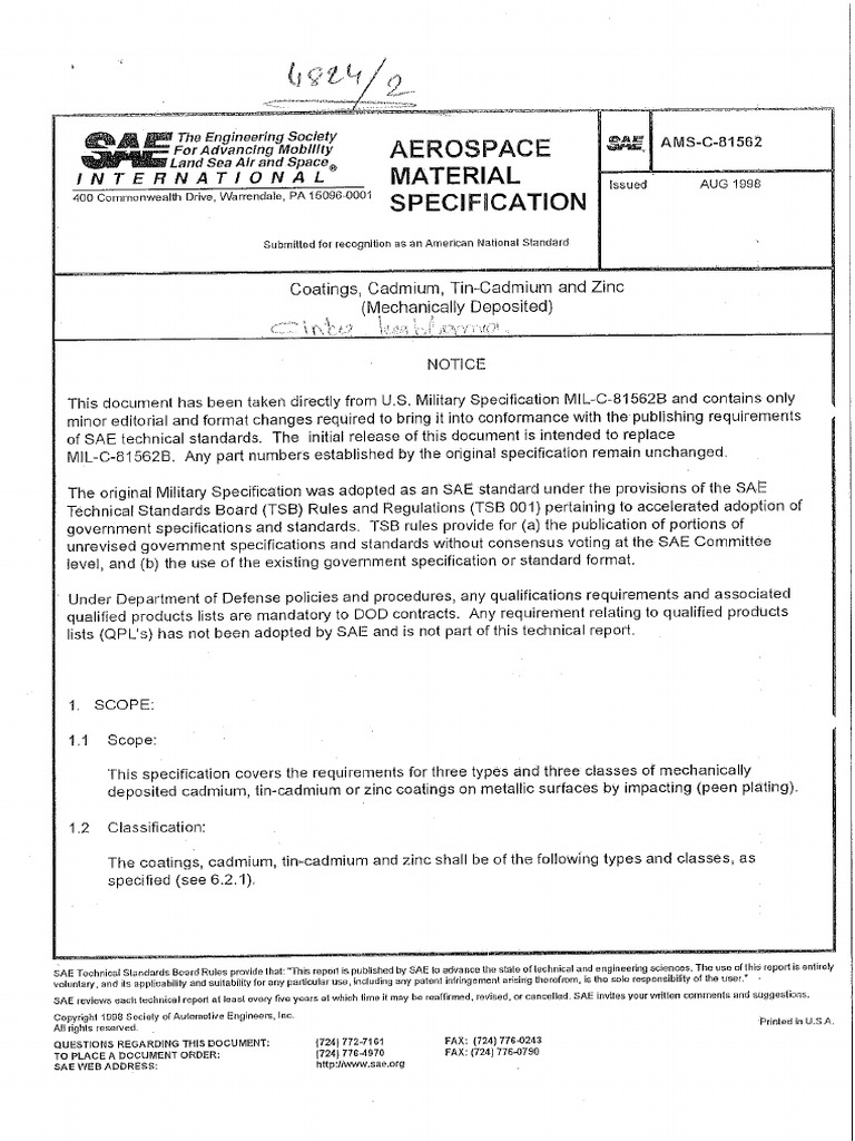 Sae Ams C 81562 | PDF