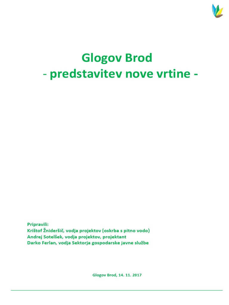 Predstavitev Glogov Brod | PDF