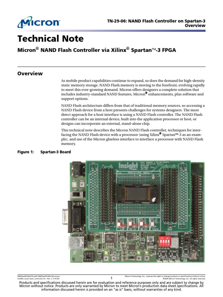 Tn2906 Nand Flash Controller | PDF | Flash Memory | Input/Output