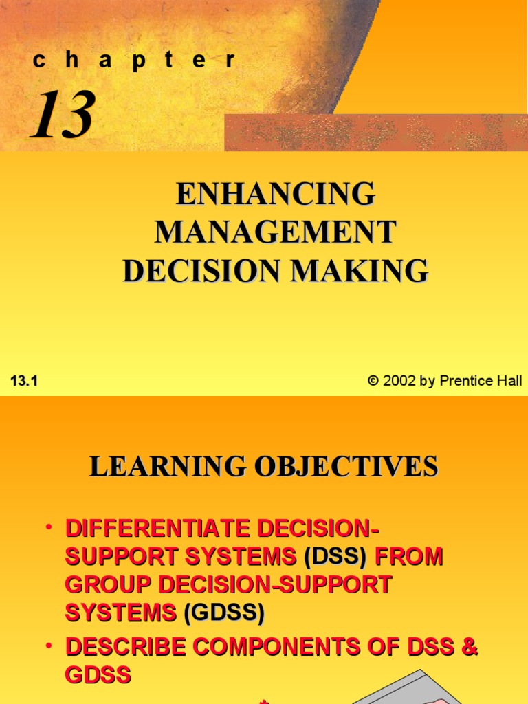 Enhancing Management Decision Making | PDF | Decision Support System | Computing