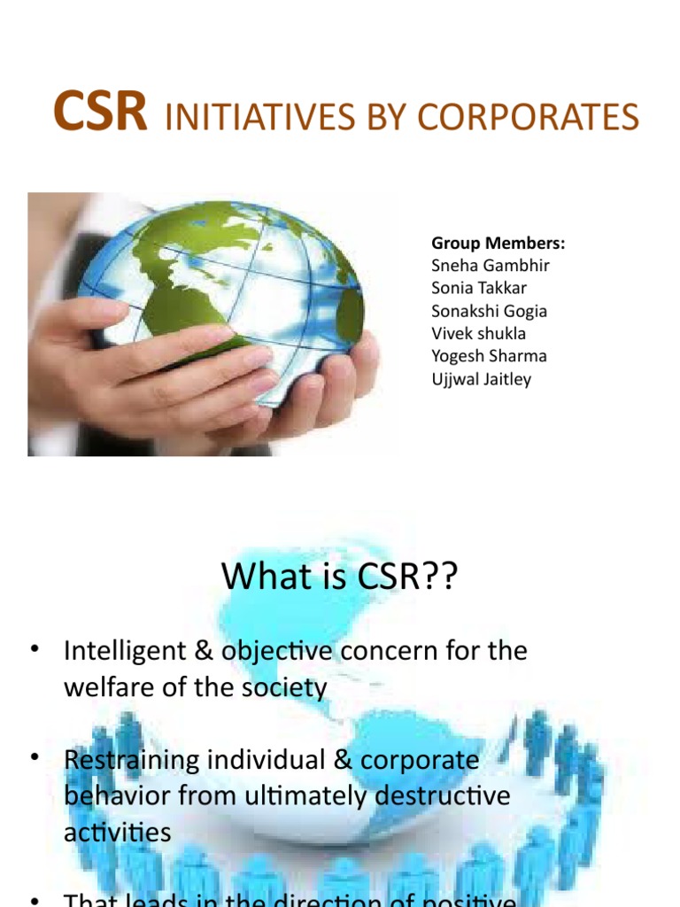 CSR Activities by Companies. | PDF | Corporate Social Responsibility ...